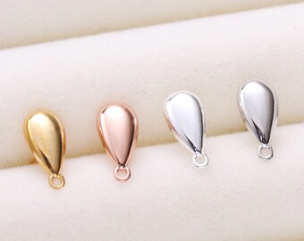 Silver teardrop | Etsy