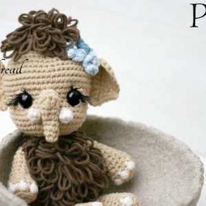 Elfin Thread- Maura the Chibi Mammoth Amigurumi PDF Pattern (crochet ...