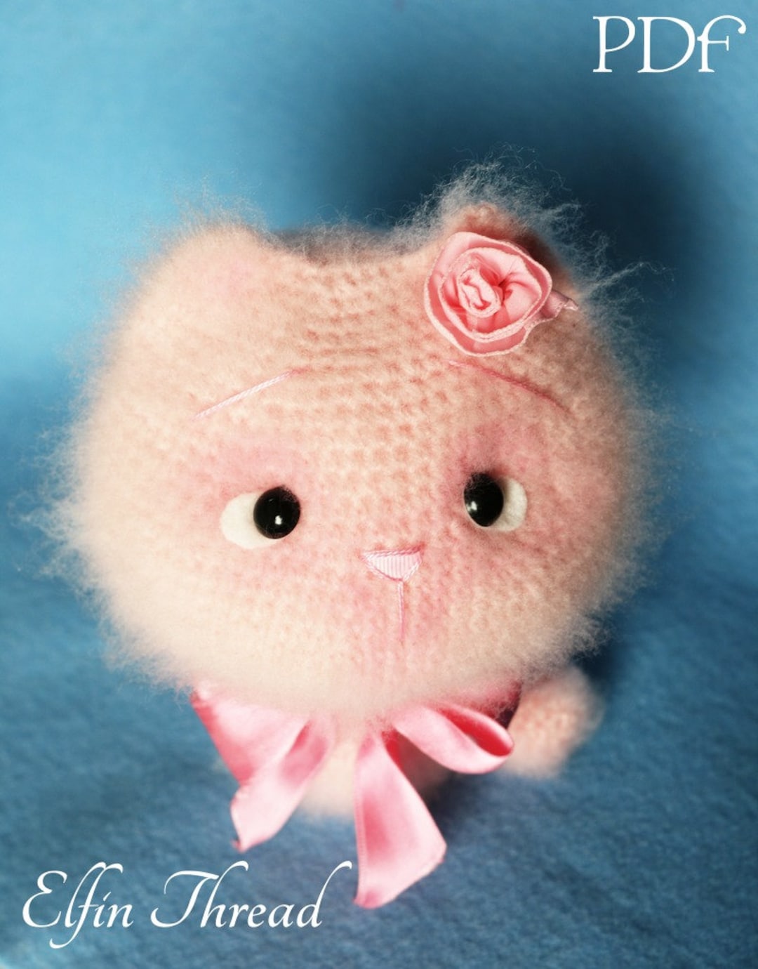 Elfin Thread - Fuzzy Kitty Crochet Amigurumi PDF Pattern (cat Crochet ...