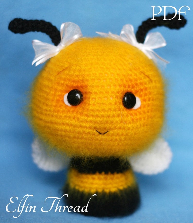 Elfin Thread - Fuzzy Bee Amigurumi Pattern (bee Crochet Pattern) PDF - Etsy