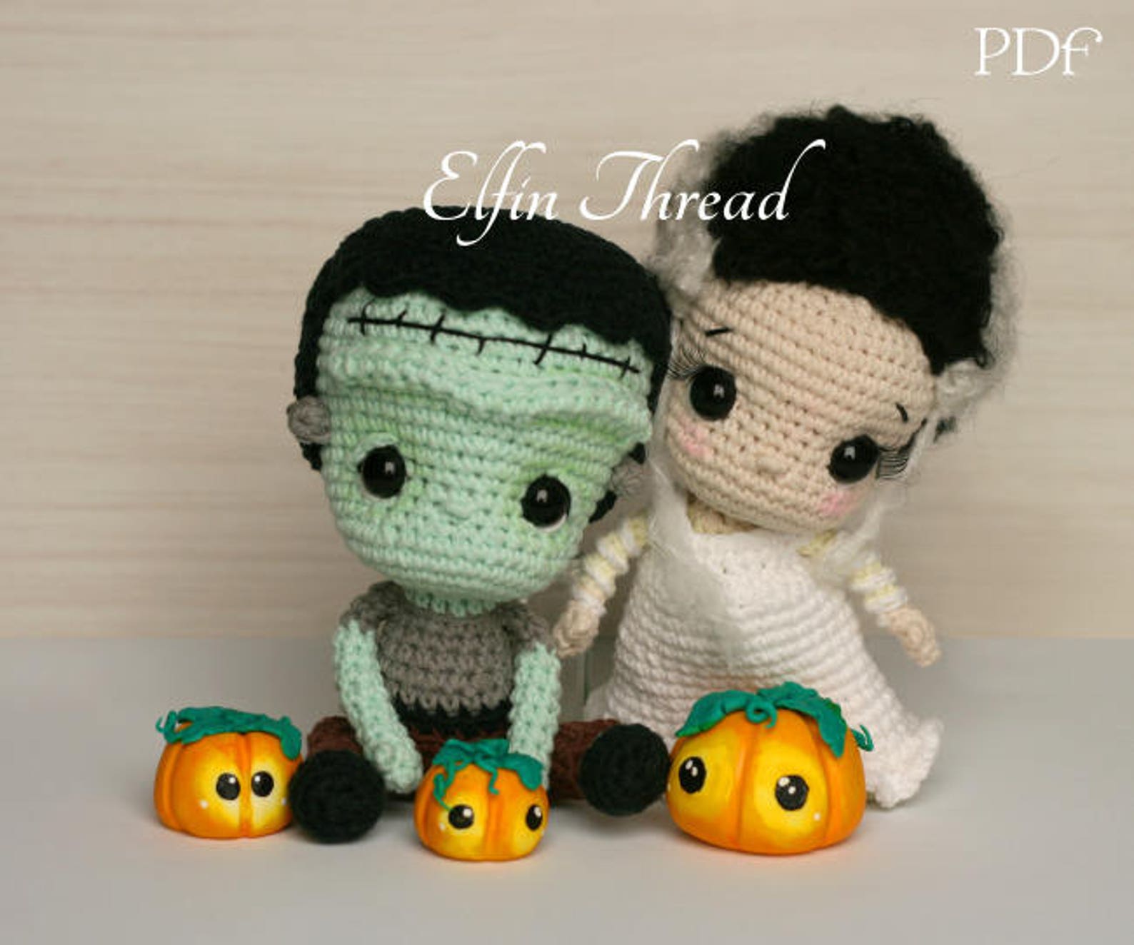 Elfin Thread Frankenstein Chibi Doll Amigurumi PDF Pattern | Etsy