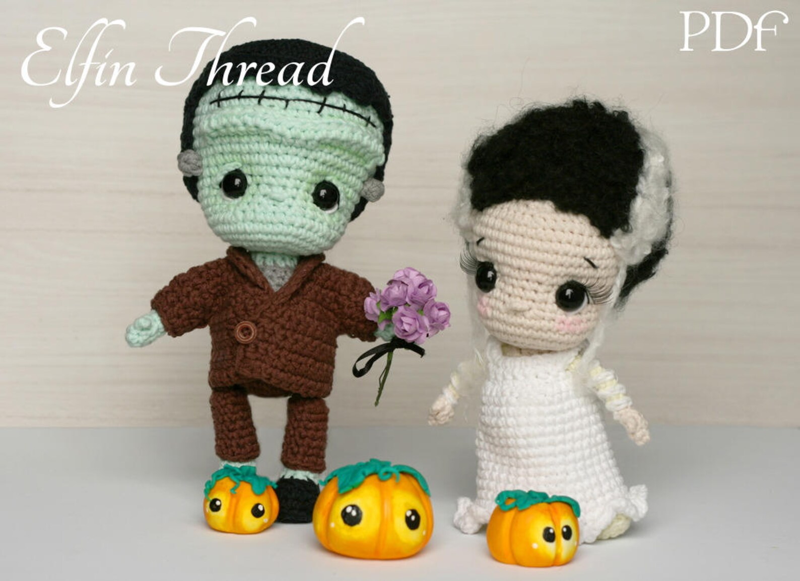 Elfin Thread- Frankenstein Chibi Doll Amigurumi PDF Pattern (crochet ...