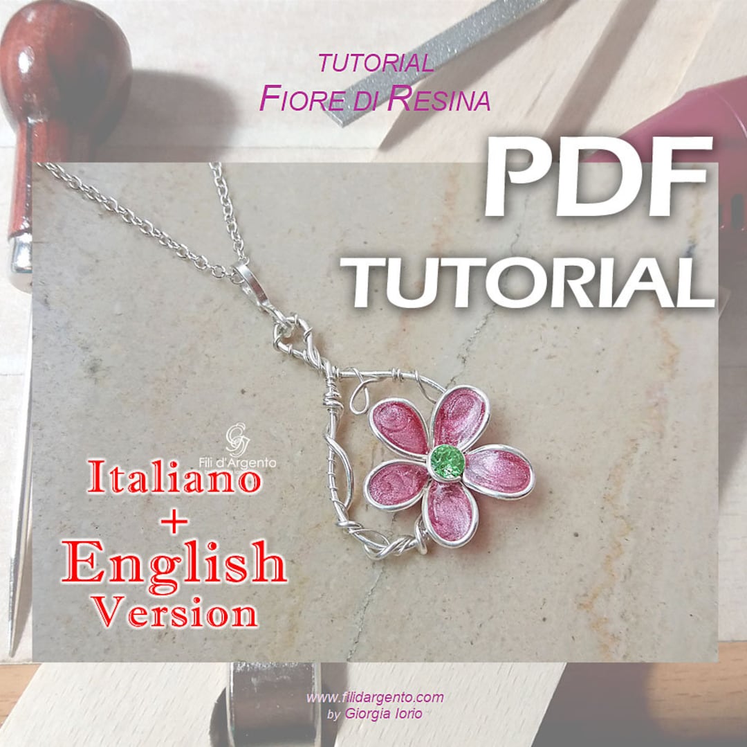 Tutorial Wire Resin Flower - Pdf - English Version - Etsy
