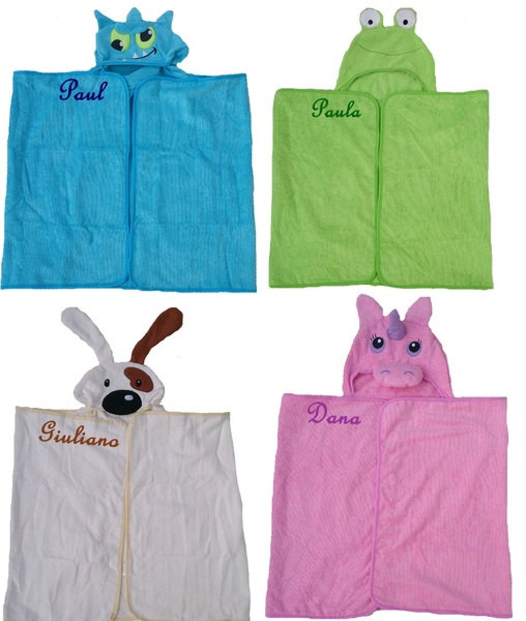 Children's Poncho Embroidered With Name - Etsy