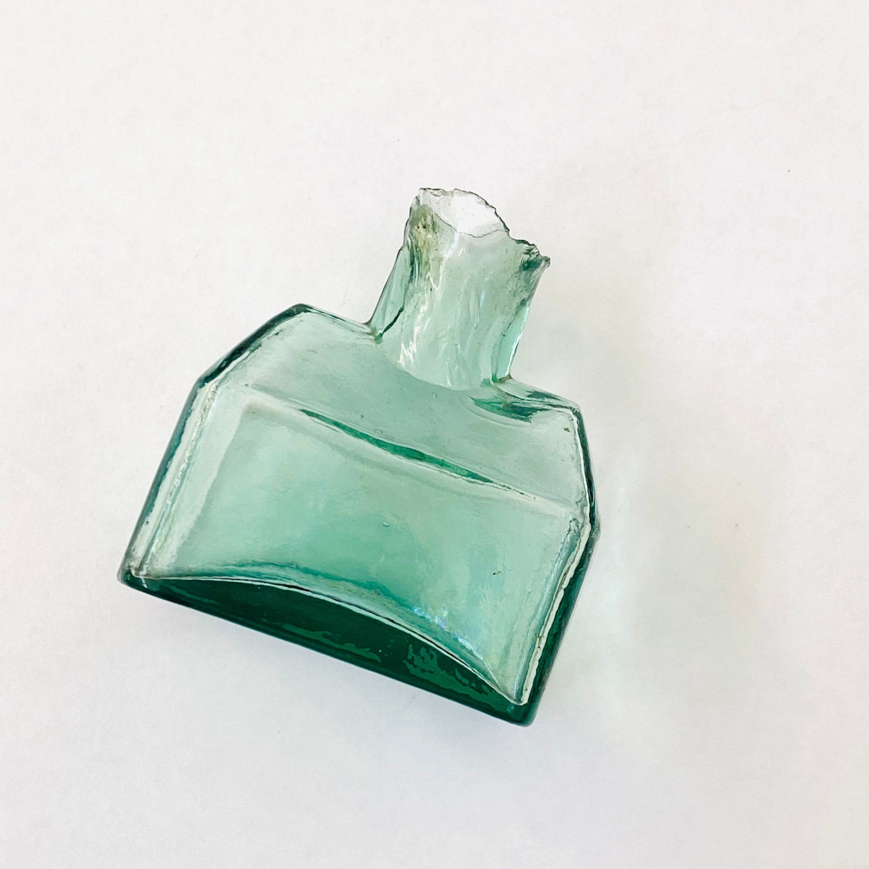 Antique Victorian Cottage Ink Bottle the Neck With Burst Top | Etsy