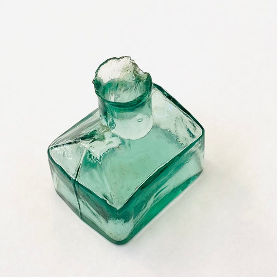 Antique Victorian Cottage Ink Bottle the Neck With Burst Top | Etsy