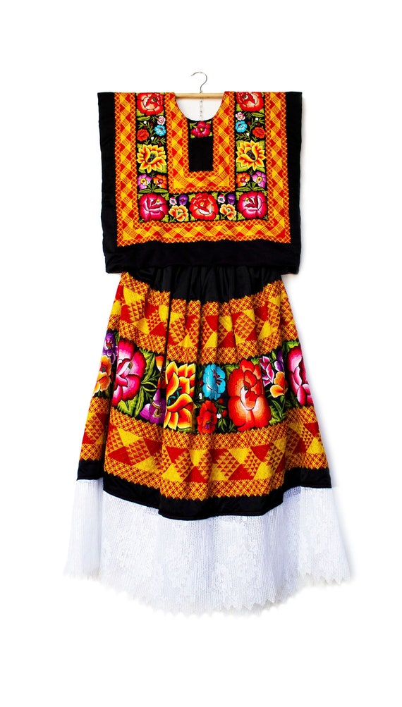 traje tehuana completo party - Gem