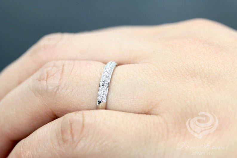 14k Gold Diamond Ring Wedding Band Diamond Band 0.25 Carats | Etsy