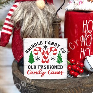 Kringle Candy Co., Christmas Sign, Coffee Bar Sign, Tiered Tray Decor ...