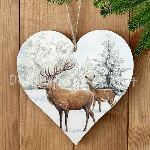 Heart Stag - Etsy