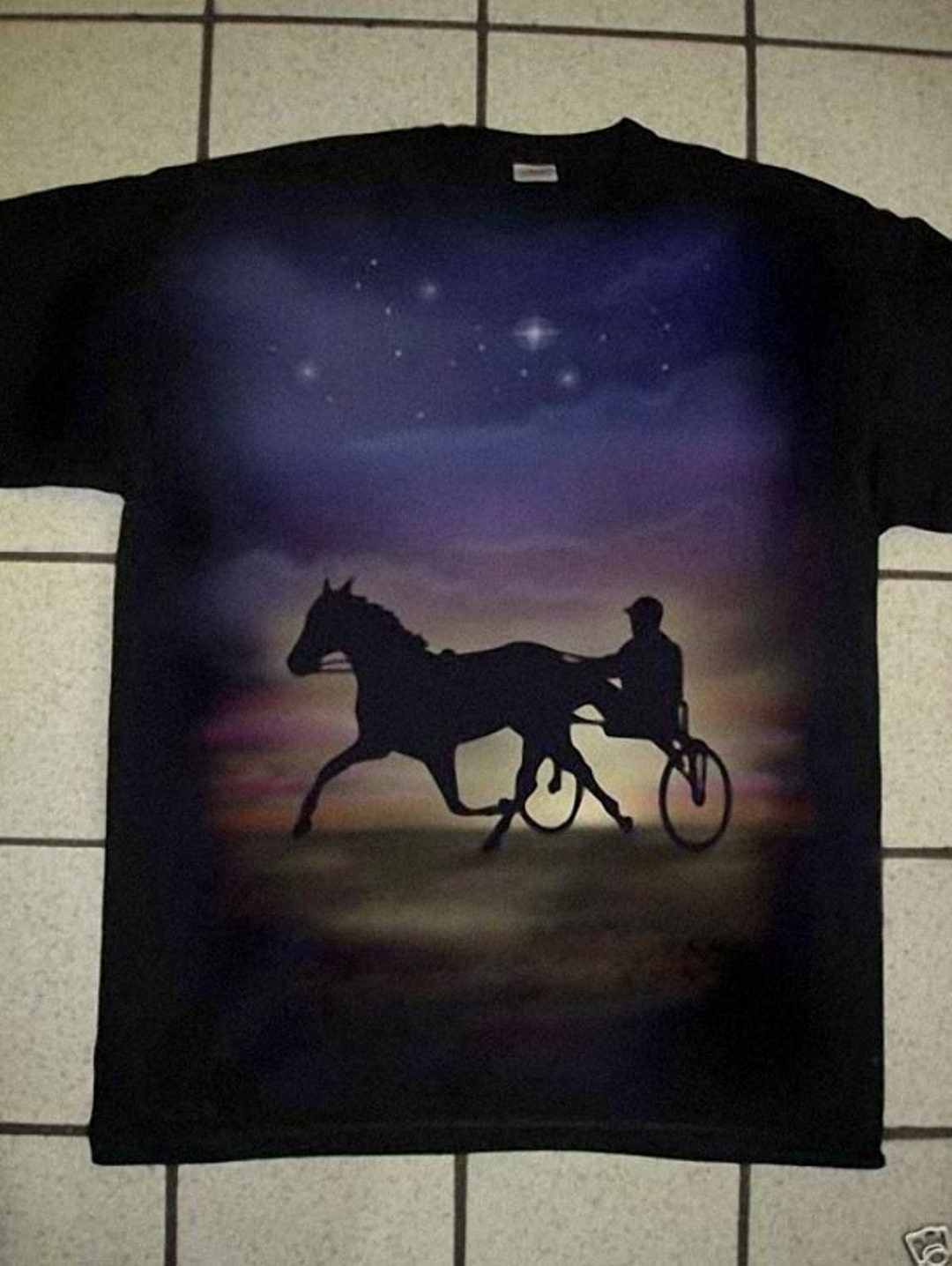 Airbrushed Horse and Buggy T-shirt Harness Racing Tee Shirt in All ...
