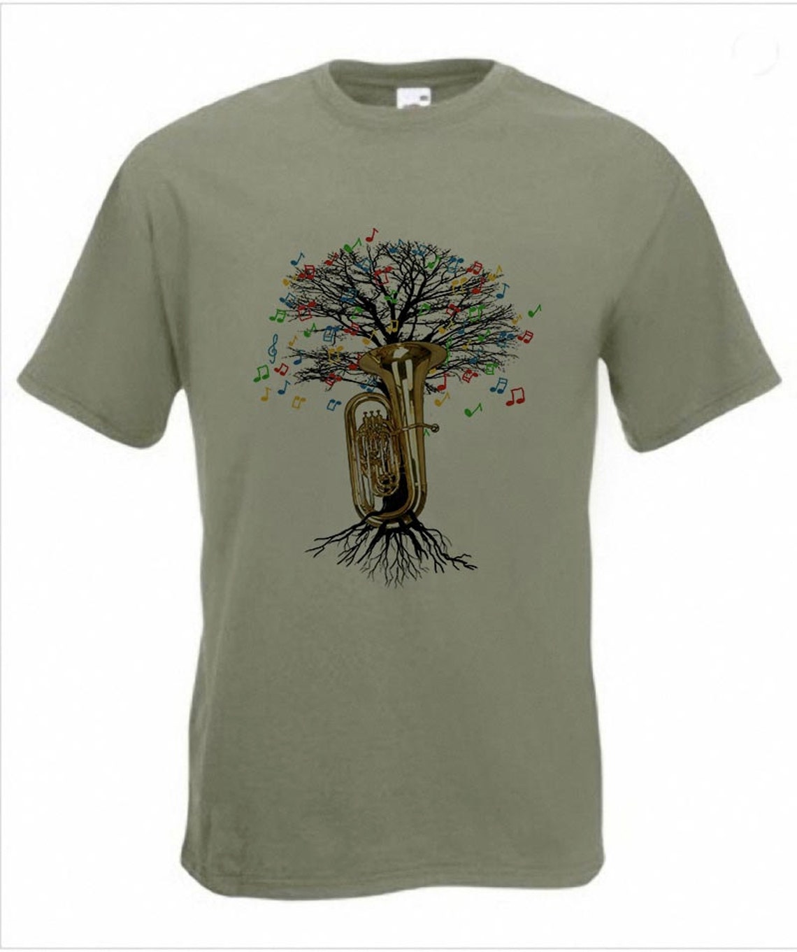 Tuba T-shirt Musical Tree Tubaist or Tubist in All Sizes - Etsy