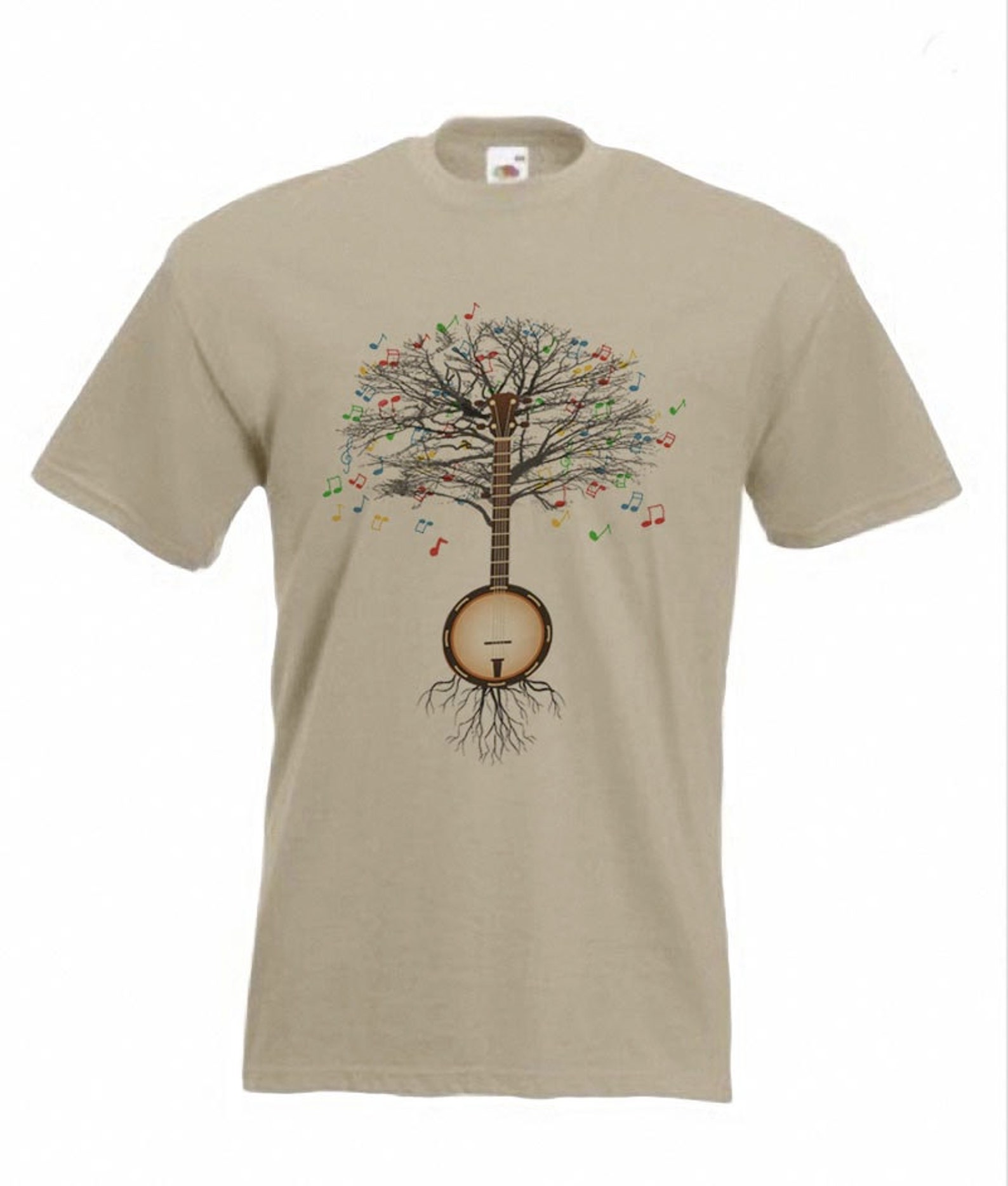 Banjo T-shirt Country, Folk, Irish Traditional Musical Banjo Tree in ...