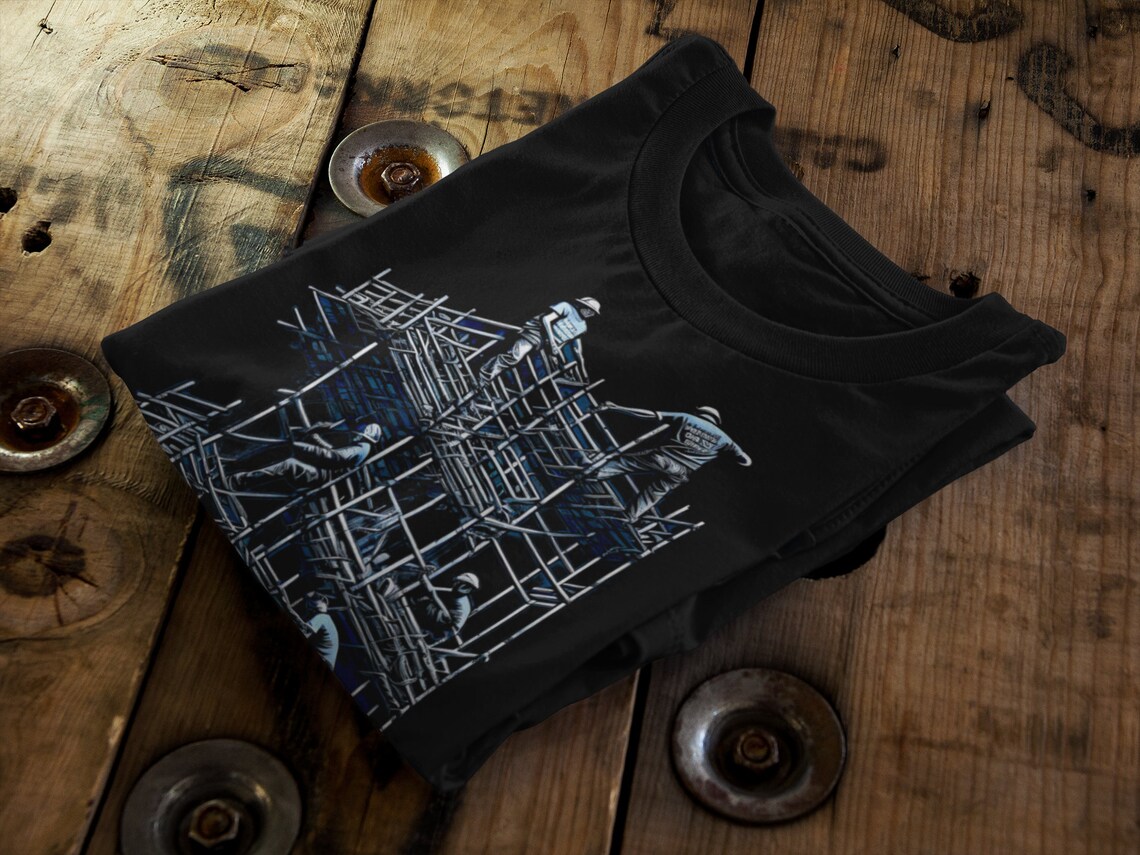 Scaffolder T-shirt Scaffolding Construction Father's Day Gift Black ...