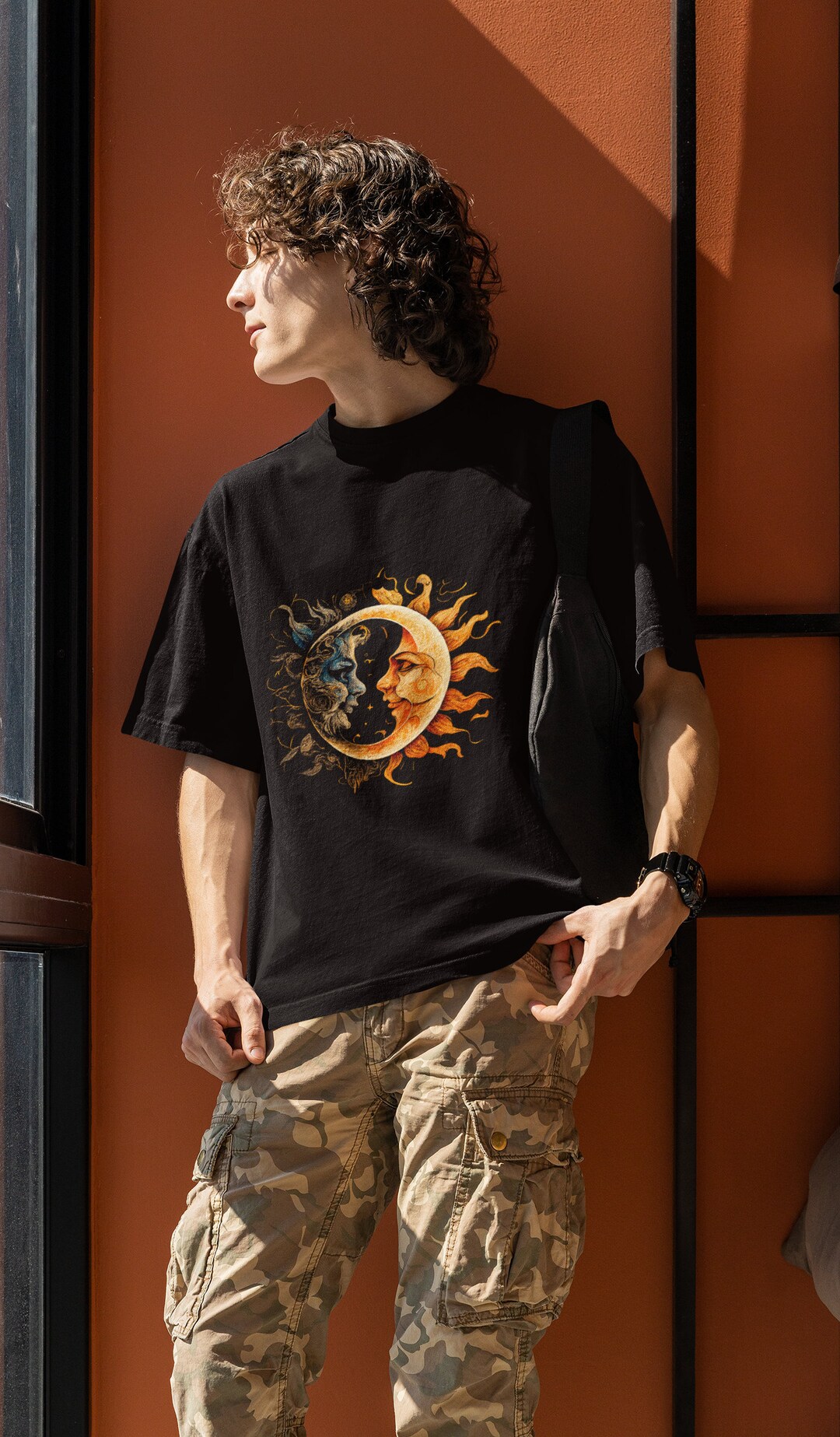 Sun and Moon T-shirt Crescent and Sun T Shirt Astronomy Manifesting ...