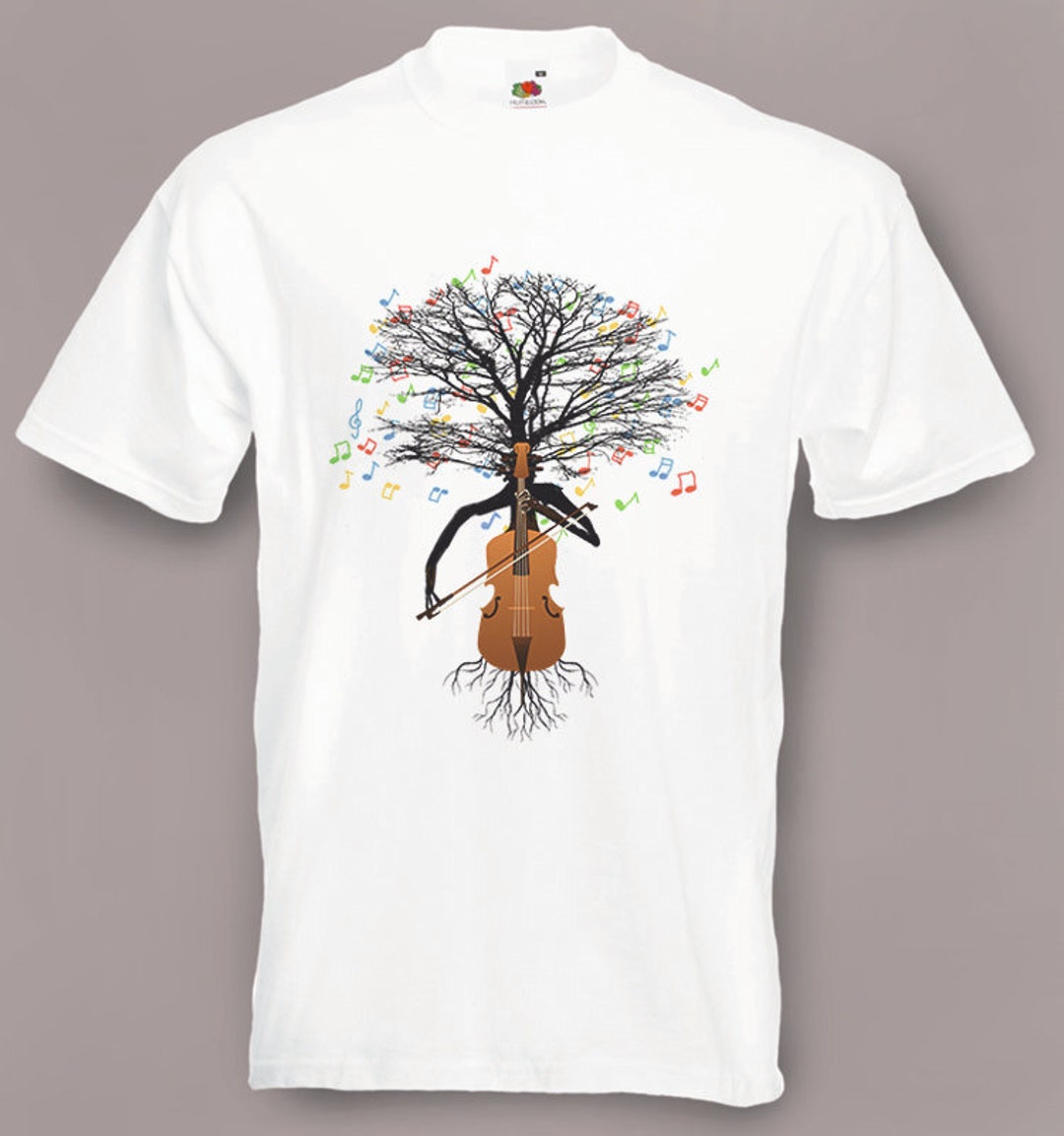 Cello T-shirt Musical Tree Cellist Violoncello in Children's Sizes - Etsy