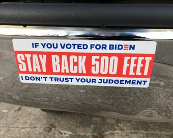 Funny Biden Bumper Stickers | Etsy