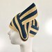Navy and Natural Straw Snail Cap - Etsy