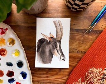 Antelope Painting | Etsy