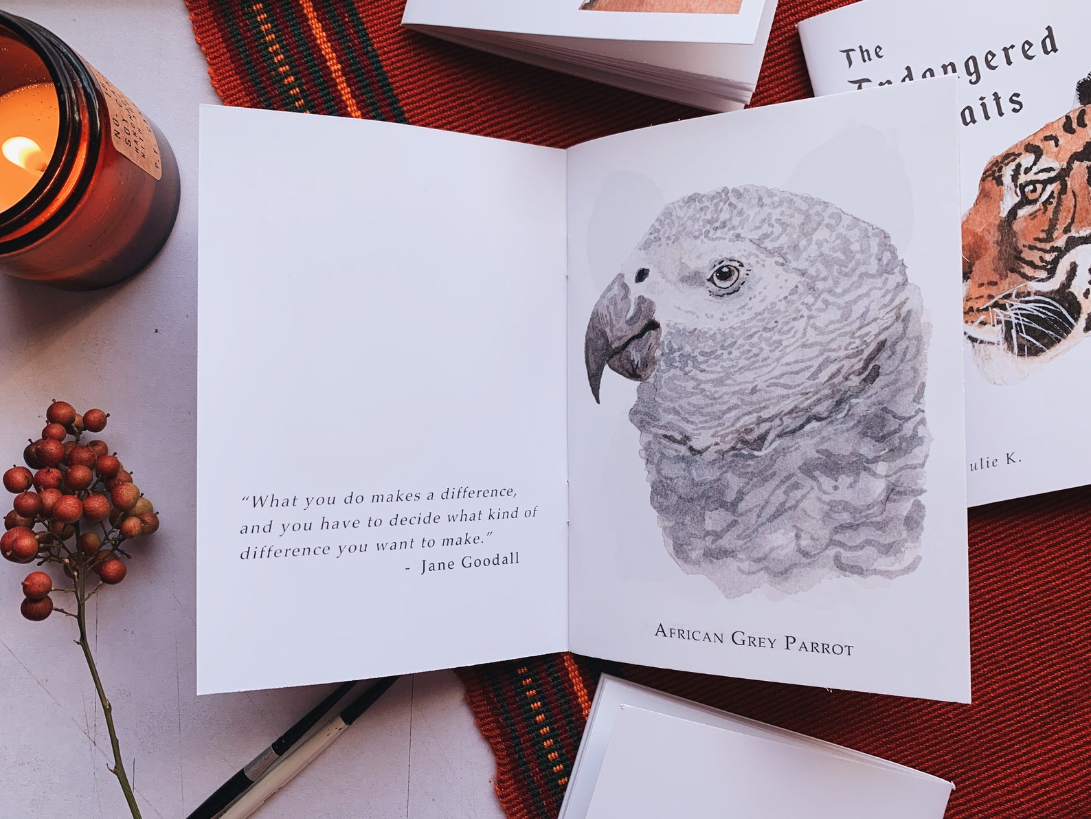 Endangered Animals Zine Art Book Mini Magazine Animal | Etsy