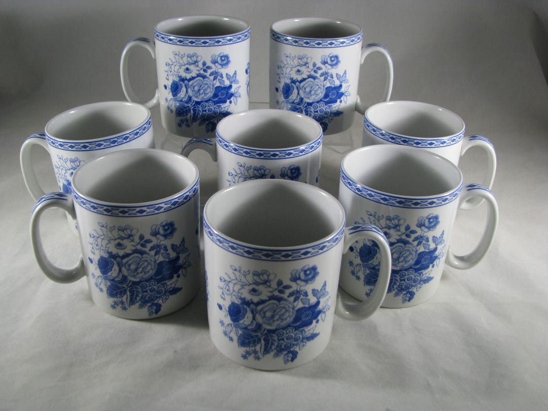 The Spode Blue Room Collection Coffee Mug Blue Rose. Made in England 3 ...