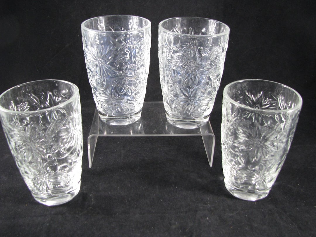 Princess House Crystal Fantasia Pattern 12 Oz Clear Tumbler Glass 5 ...