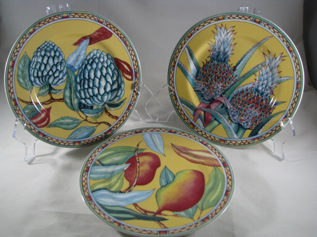 3 Fruit Plates Trade Winds Designed By: Siddhia Hutchinson Crafted by ...