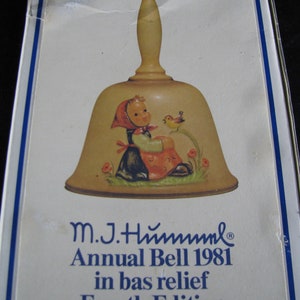 Goebel Hummel Bell 1981 Fourth Edition in Original Box 6" Tall Western ...