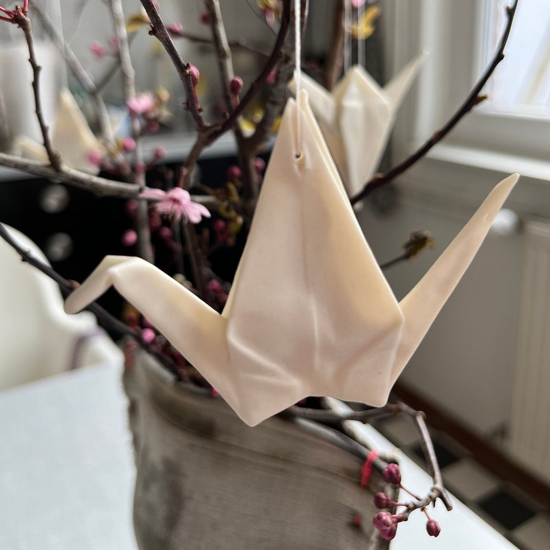 Paper Crane Ornament - Etsy