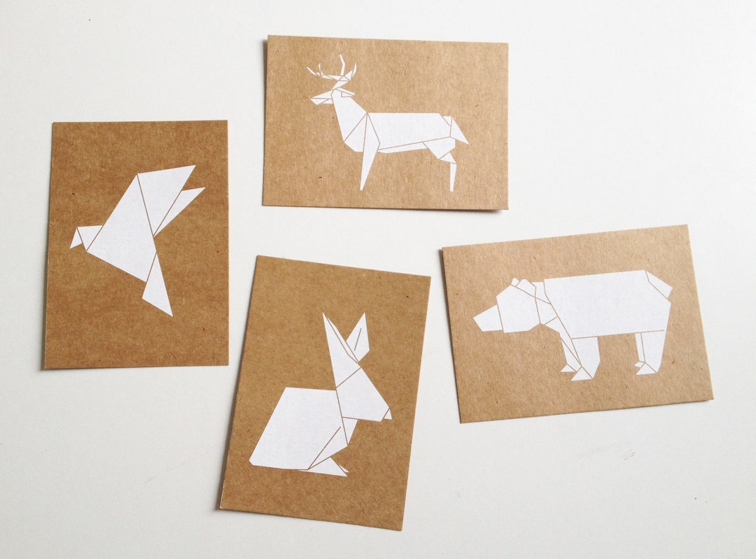 Post Cards, Greeting Cards With Origami Designs - Etsy