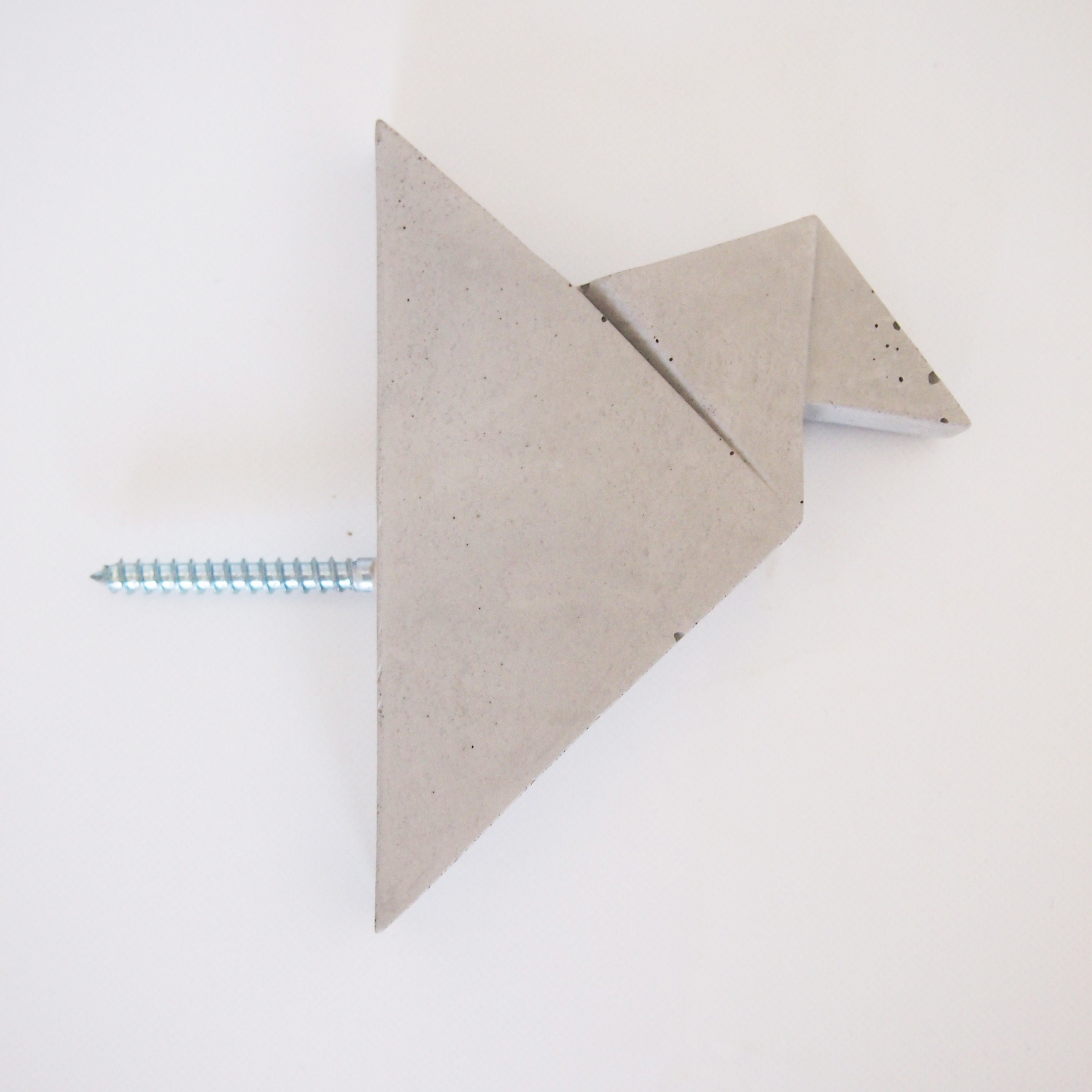 Klederhoken Handmade Origami Bird Concrete Wall Hook as - Etsy