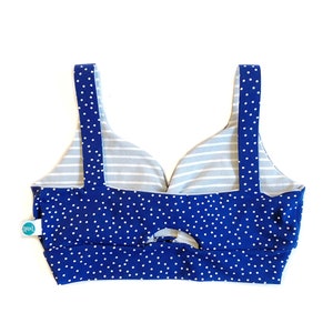 Grey Dotty Twist Front Bra - Etsy