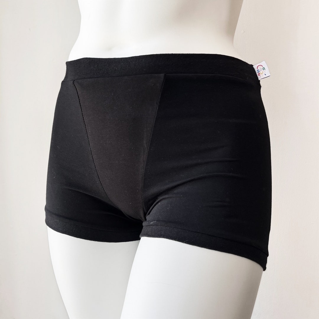 Black Unisex Boxers | Men’s Women’s Pants | Organic Cotton Underwear - Etsy