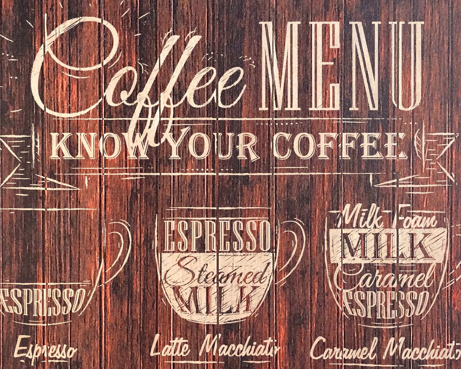 Coffee Signs for Kitchen Wall Art Rustic Wood Decor Coffee Bar - Etsy