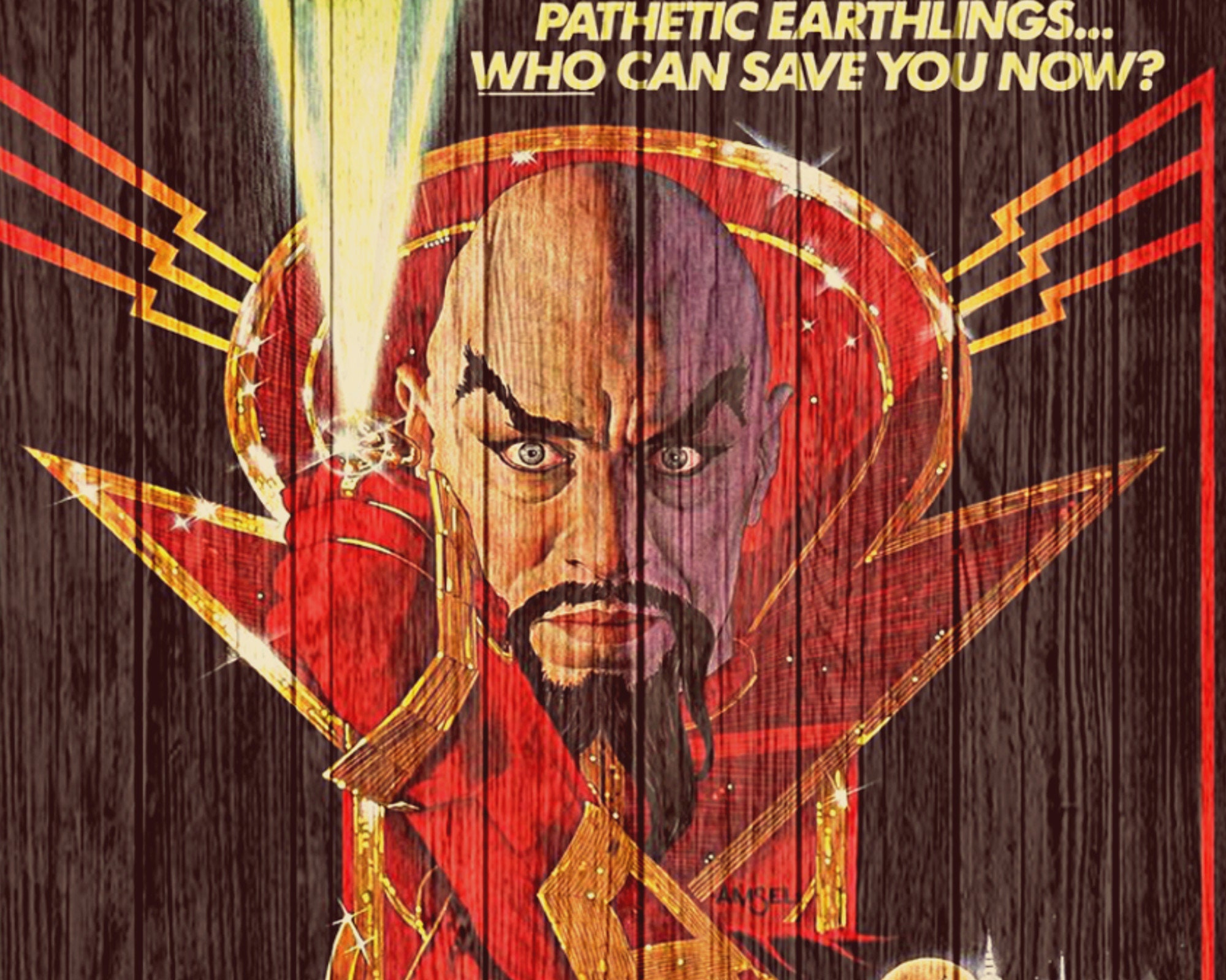 Movie Prints Wood Wall Art Flash Gordon Birthday Gift for Men - Etsy UK