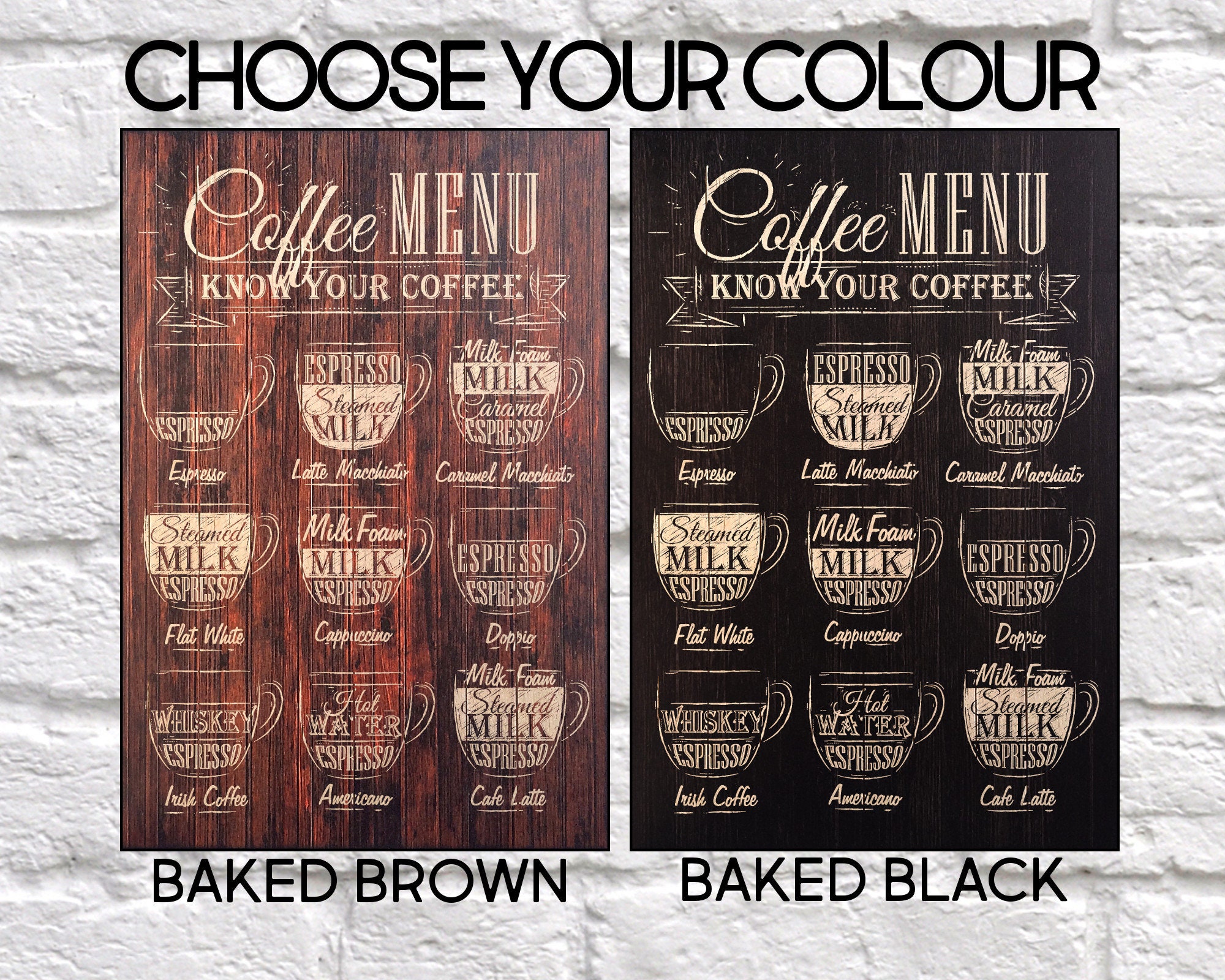 Coffee Signs for Kitchen Wall Art Rustic Wood Decor Coffee Bar - Etsy