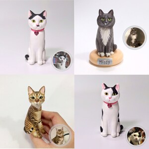 Custom Cat Figurine, 3D Custom Cat Portraits, Cat Sculpture, Cat Statue ...