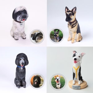 Custom Dog Figurine, 3D Custom Dog Portraits, Dog Sculpture, Dog Statue ...
