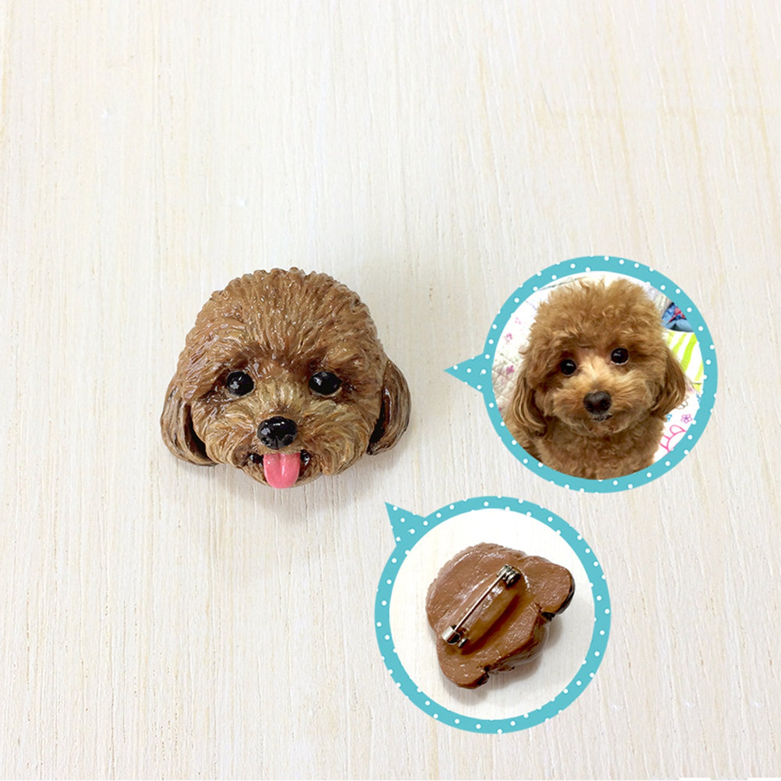 Custom Dog Portraits Brooch Custom Dog Brooch Dog Portrait | Etsy