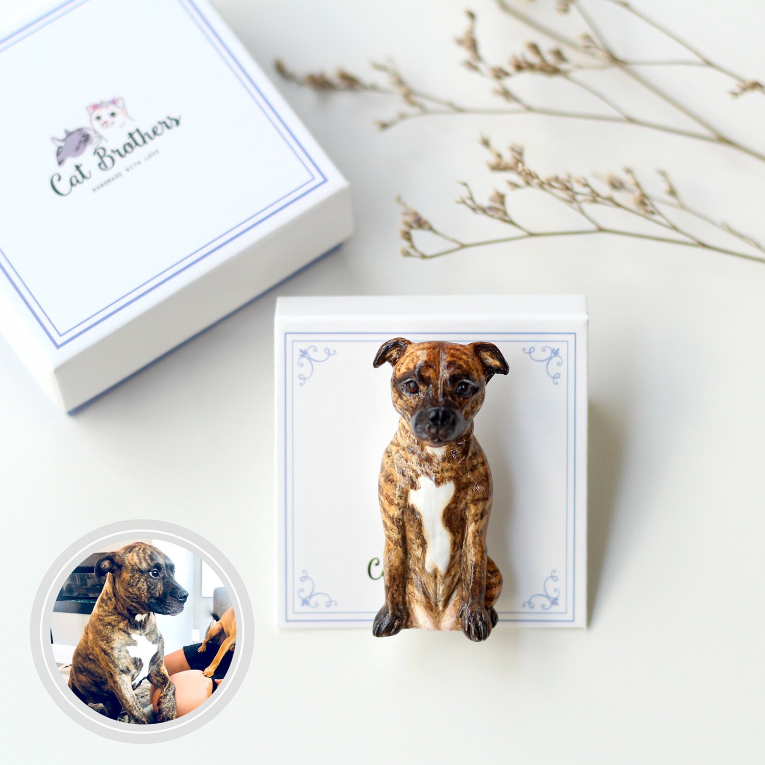 Custom Dog Portraits Brooch Full Body Custom Dog Brooch - Etsy