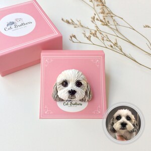 Custom Dog Portraits Brooch, Custom Dog Brooch, Dog Portrait Brooch ...