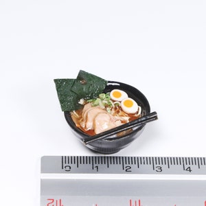 Miniature Ramen Japanese Cuisine in Ceramic Bowl, Miniature Japanese ...