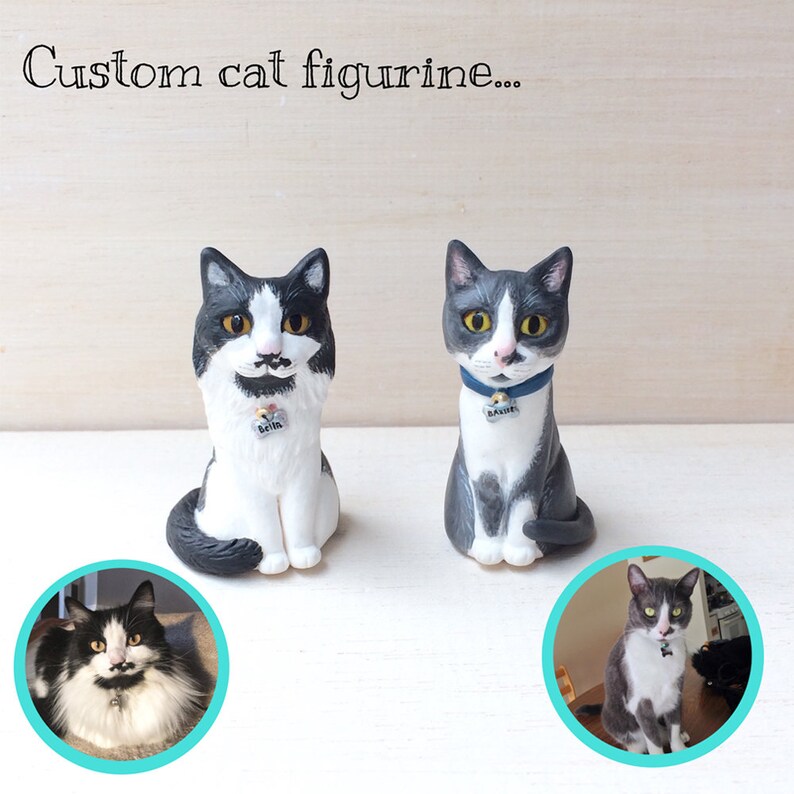 Custom Cat Figurine 3D Custom cat portraits Cat statue Cat | Etsy