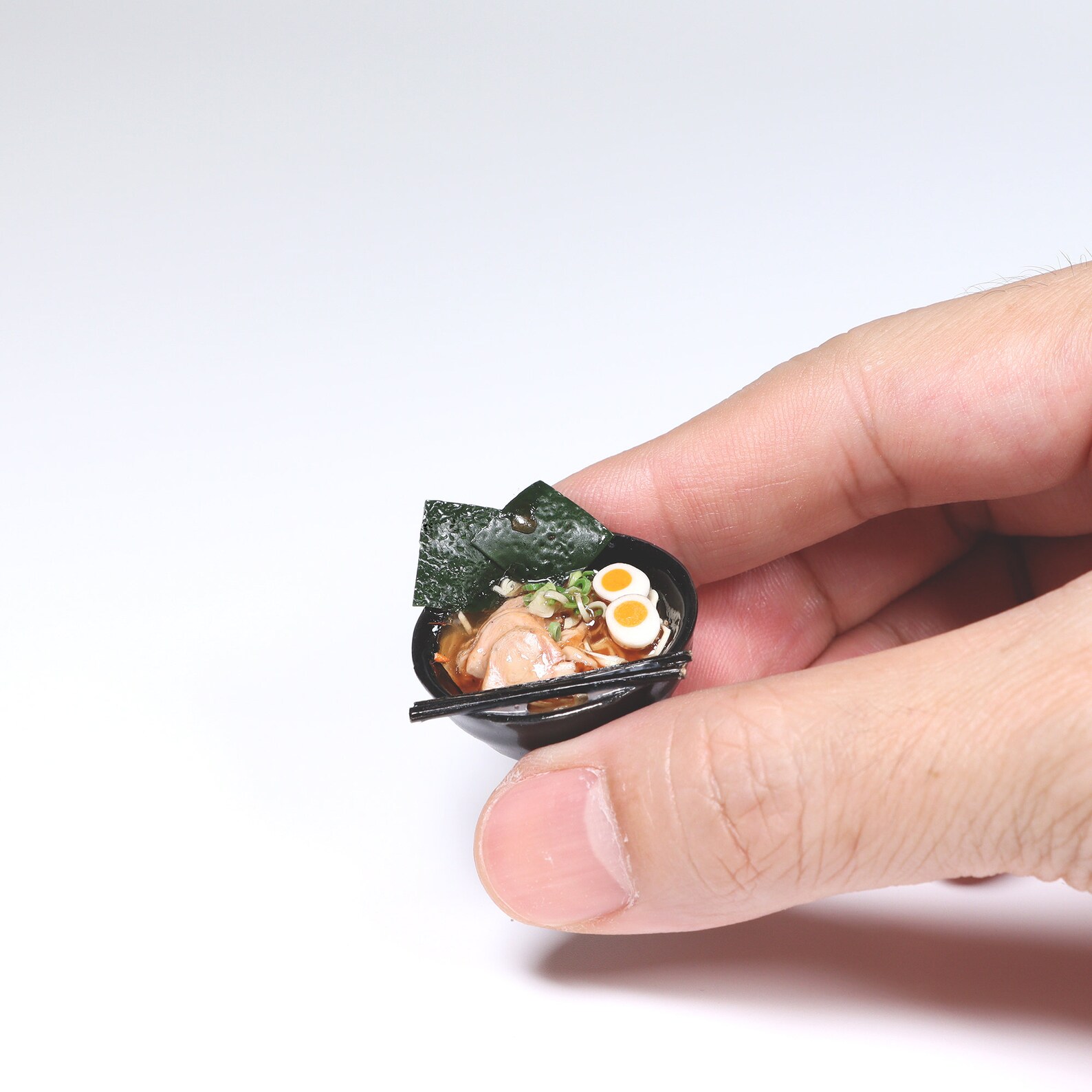 Miniature Ramen Japanese Cuisine in Ceramic Bowl, Miniature Japanese ...