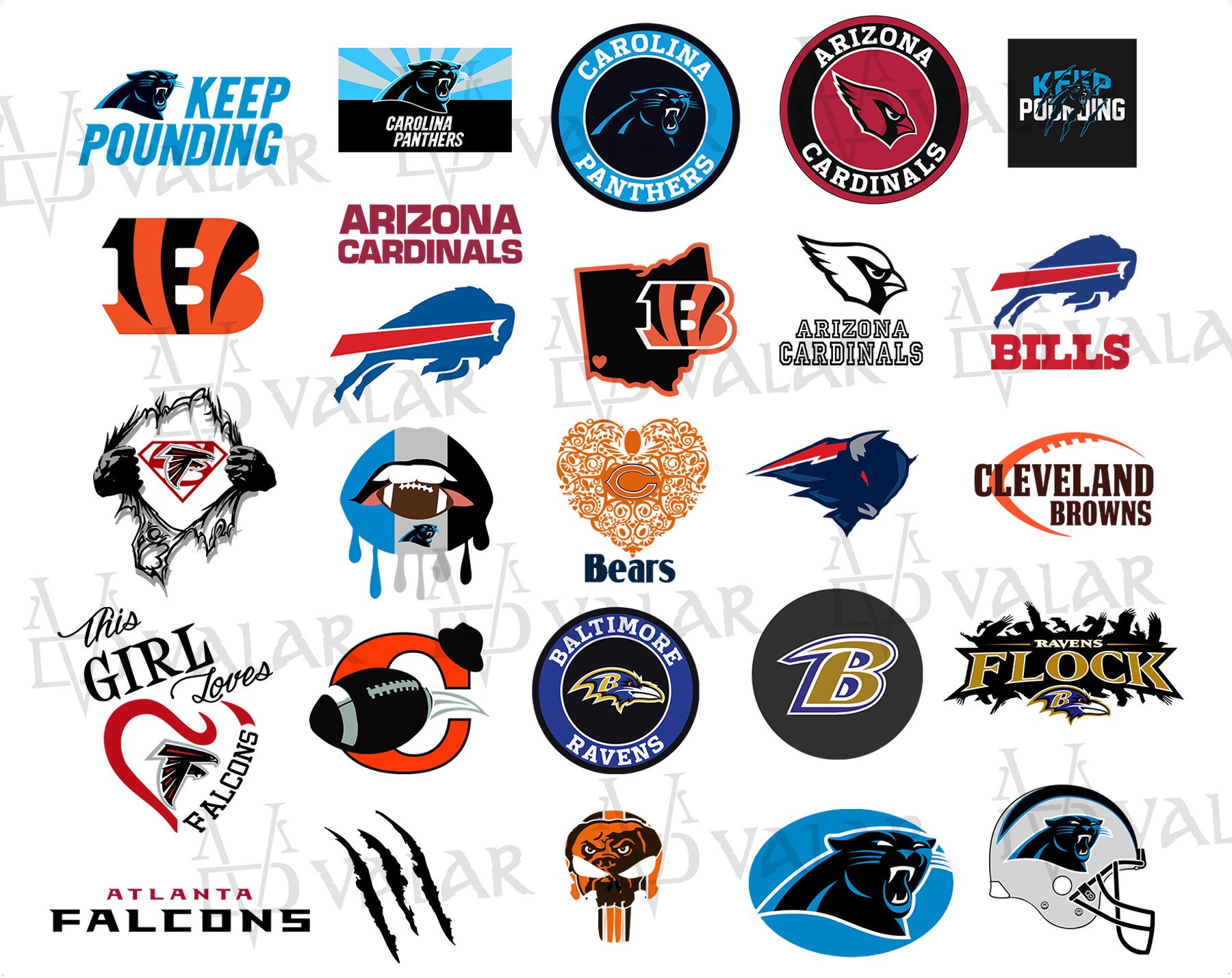 120 American Team Logo SVG Bundle Sport Teams Svg Sport SVG - Etsy