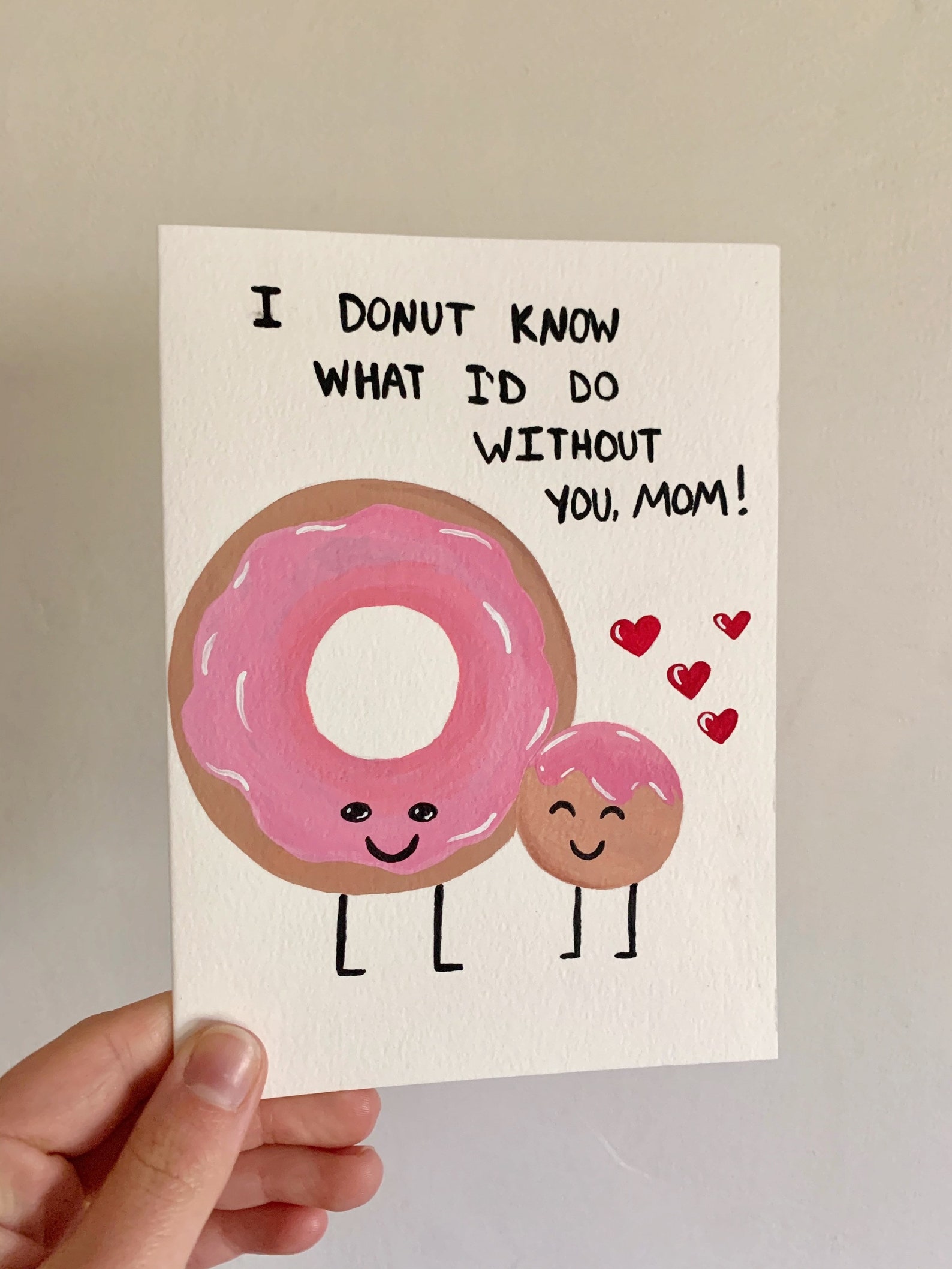 Greeting Card, Hand Painted, Mother’s Day, Father’s Day, Food Pun Card ...