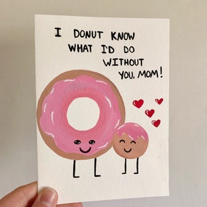 Greeting Card, Hand Painted, Mother’s Day, Father’s Day, Food Pun Card ...