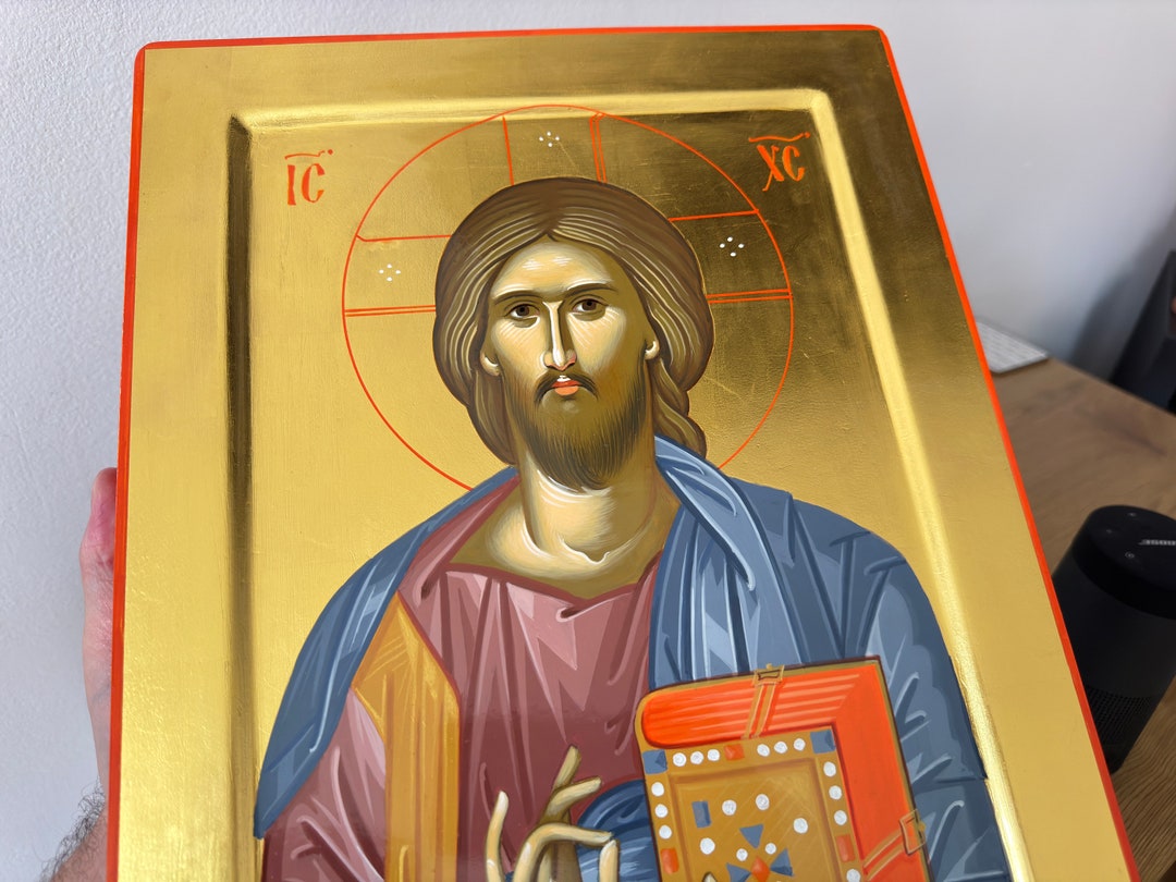 Jesus Christ Icon,pantocrator,byzantine Icon,orthodox Icon,iconography ...