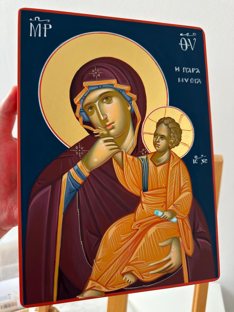 Paramythia,mother of God,byzantine Icon,orthodox Icon,iconography,hand ...