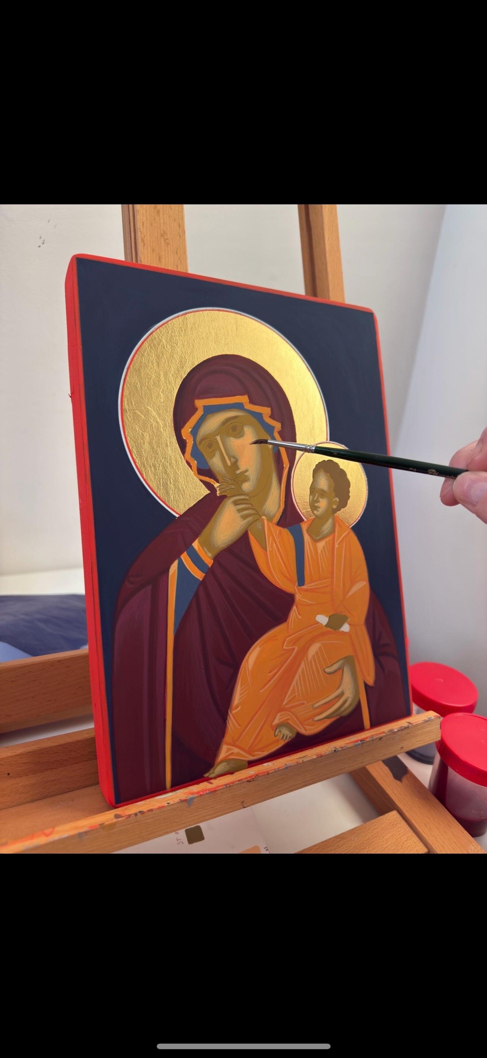 Paramythia,mother of God,byzantine Icon,orthodox Icon,iconography,hand ...